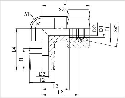 TECA Volz liittimet teräs